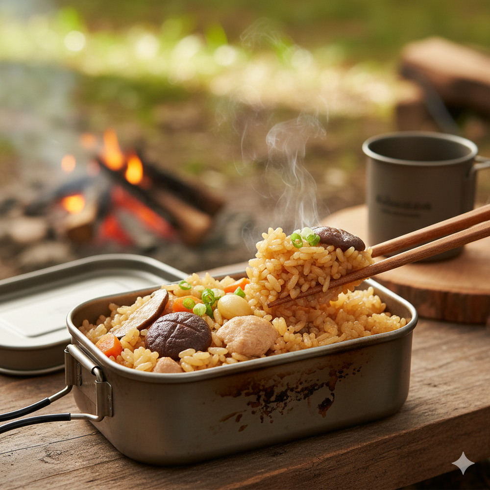 メスティン炊き込みご飯の最強レシピ！キャンプ飯でハズさない黄金比＆おすすめ具材11選 | campnuts（キャンプナッツ）